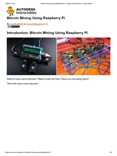 Bitcoin Mining Using Raspberry Pi 8 Steps With Pictures