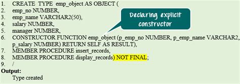 Oracle PL SQL Object Types Tutorial With EXAMPLES