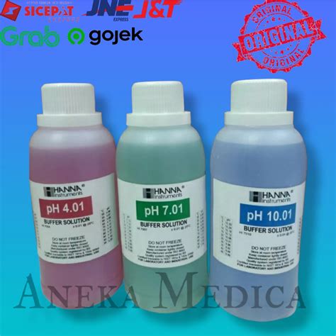 Jual Buffer Solution Hanna Ph 4 Ph 7 Ph 10 250ml Shopee Indonesia