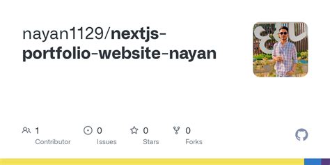 GitHub Nayan Nextjs Portfolio Website Nayan