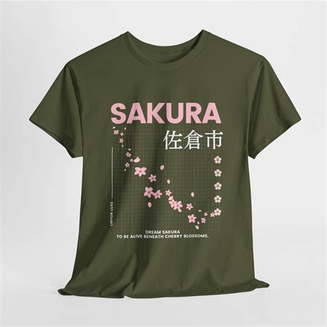 Sakura T Shirt Cute Pink Aesthetic Trendy Japan Streewear Cherry