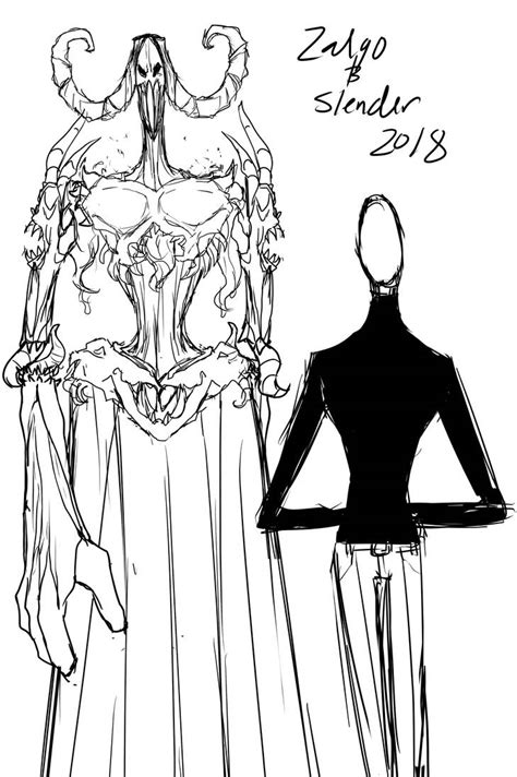 2018 Zalgo And Slender By Chibi Works On Deviantart