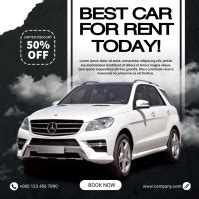 Best Car For Rent Template Postermywall