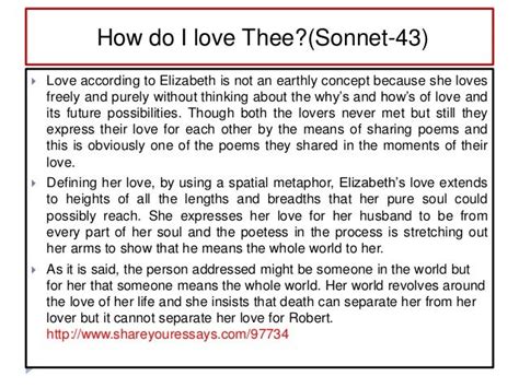 How Do I Love Thee Sonnet How Do I Love Thee Xulc