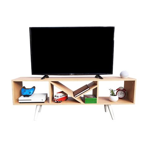 Mesa Para Tv Hogare Smart Var 001 Color Roble