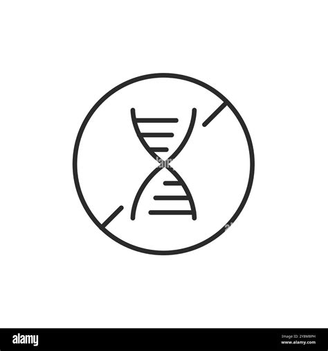 No Gmo Prohibition Icon Stock Vector Image And Art Alamy
