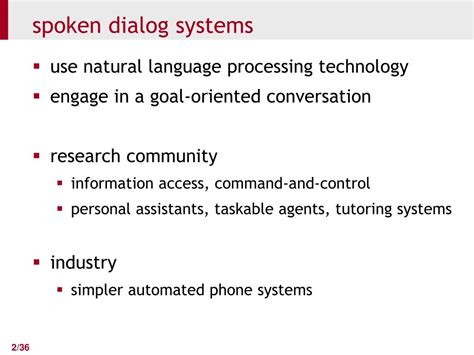 Ppt Belief Updating In Spoken Dialog Systems Powerpoint Presentation Id 190393