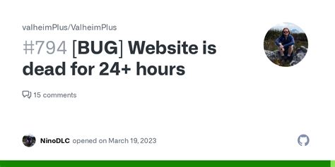 Bug Website Is Dead For 24 Hours · Issue 794 · Valheimplus