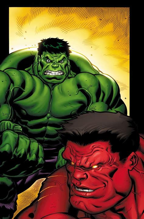 Hulk Vs Red Hulk By Ed Mcguinness Red Hulk Vs Hulk Red Hulk And