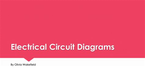 Electrical Circuit Diagrams Symbols Circuits And Activities