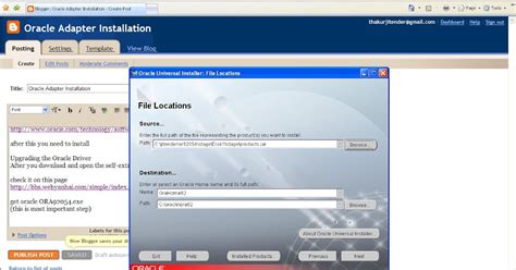 Oracle Adapter Installation Oracle Adapter Installation