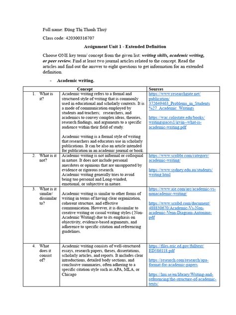 Assignment U1 Pdf Citation Essays