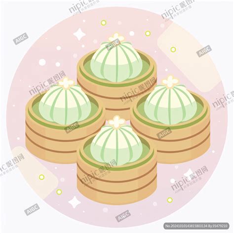 Ai创作图小笼包插画 手绘水塔糕插画 广式点心插画 客家捆粄插画 虾酱菜团插画 草包包子插画 中秋饼插画 古代米糕插画 灌汤小笼包插画 蒙族馅饼插画 冰皮月饼插画 中式点心插画 荷花酥插画