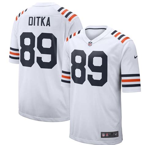 Mens Nike Mike Ditka White Chicago Bears 2019 Alternate Classic