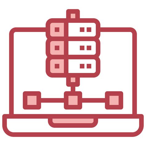Database Surang Red Icon