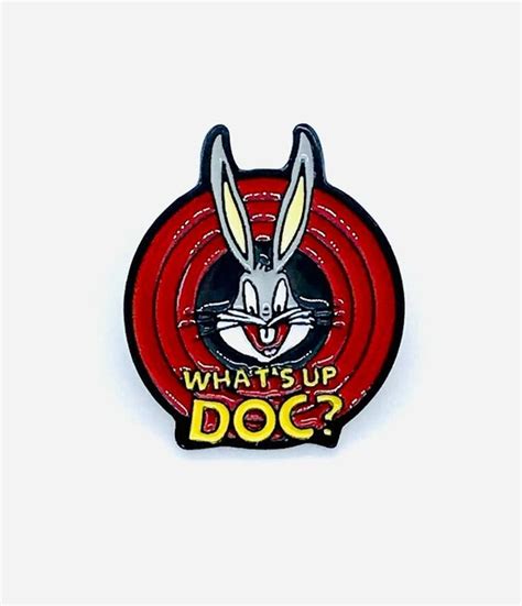 Whats Up Doc Bugs Bunny Looney Tunes 80s Cartoon Retro Enamel Pin Uk