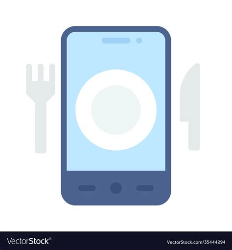 Food Delivery App Icon Mobile Application Vector Image