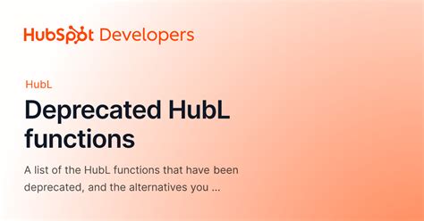 Deprecated Hubl Functions Hubspot Docs