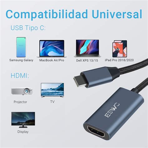 Адаптер JESWO USB C HDMI 4K 60Hz Сребрист eMAG bg