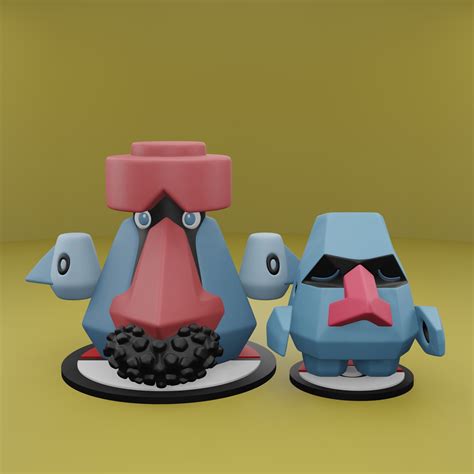 Stl File Pokemon No 299 476 Nosepass Probopass 🐉 ・3d Printable Model