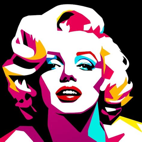 Marilyn Monroe Art Vector Illustration Cartoon Premium Ai Generated