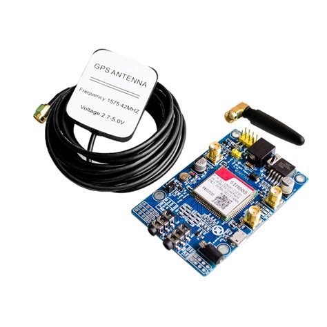 Sim808 Module Gsm Gprs Gps Development Board Sma With Gps Antenna Ampere Electronics