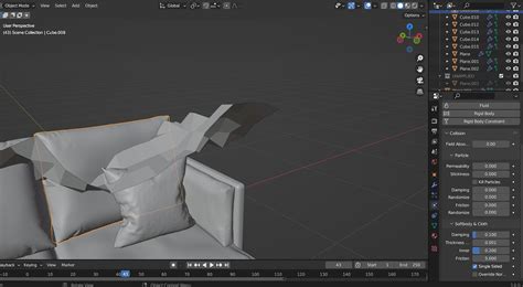 Collision Issue For Cloth Simulation Particles And Physics Simulations Blender Artists Community