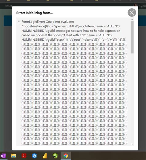 strange error message esri community