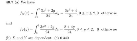 Solved Problem Let X And Y Be Continuous Random Chegg