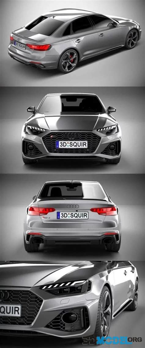 3d Model Audi Rs4 Sedan 2020