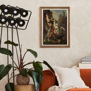 Gustave Moreau Saint George And The Dragon 1890 Wall Décor Artwork