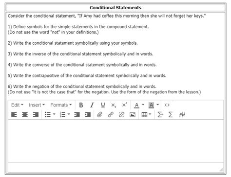 solved consider the conditional statement if amy had