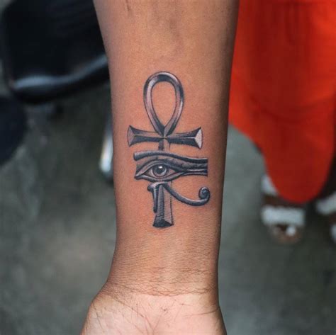 Ankh Tattoo With Eye Of Horus