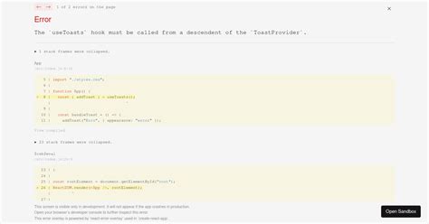 Toast React Toast Notifications Codesandbox