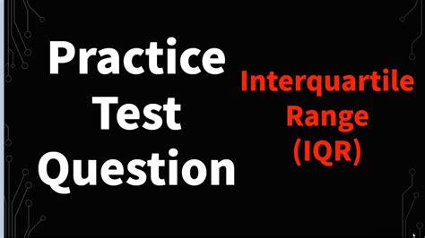 Ace Your Statistics Exam Question 7 How Do You Calculate Interquartile Range Youtube
