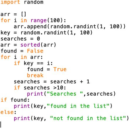 Solved 8 Sequential Search Generate 100 Random Numbers