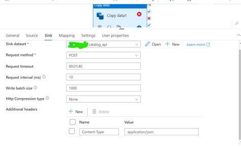 Adf Error At Sink Side Rest Api Key Content Type Conflicts In Authheadersadditionalheaders