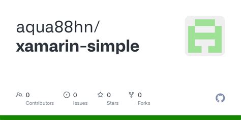 Github Aqua Hn Xamarin Simple
