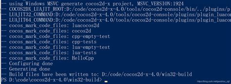 cocos2d x 4 0 cmake 构建项目 cmake coscos2dx csdn博客