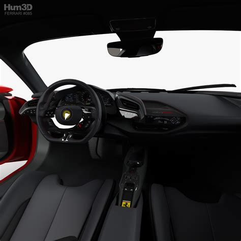 Ferrari Sf90 Stradale Com Interior E Motor 2021 Modelo 3d Baixar