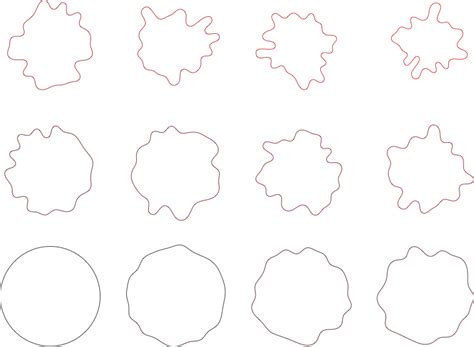 Tikz Pgf How To Draw Random Simple Closed Smooth Curves But With The Same Perimeter TeX