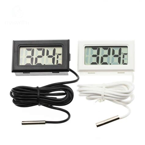 LCD ดจตอลเครองวดความรอนเครองวดความชนของอากาศในตเยนเครองทดสอบอณหภมแบบพกพา