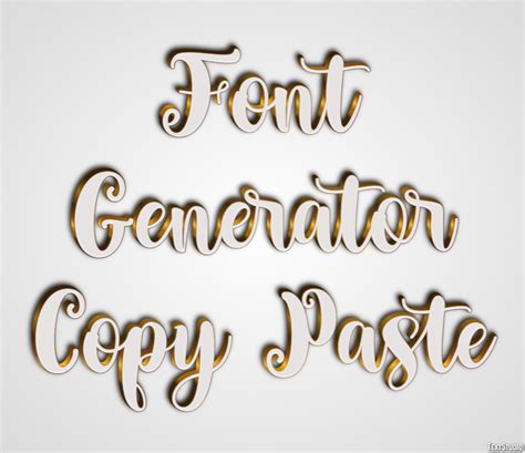 Font Generator Copy Paste Text Effect and Logo Design Font