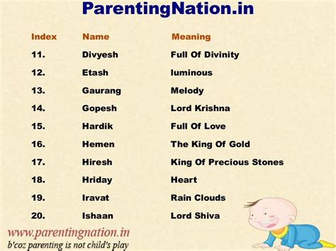 Baby Boy Names 2024 Unique Hindu - Alta Marlyn