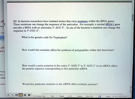 Solved Q2 In Bacteria Researchers Have Isolated Strains That Carry