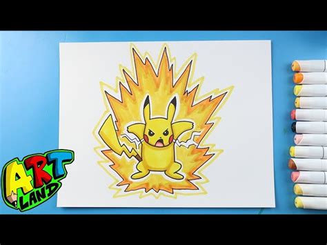 How To Draw Pikachu Thunder
