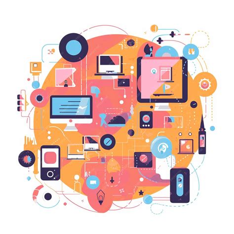 Premium Ai Image Iot Communication Protocols Illustration