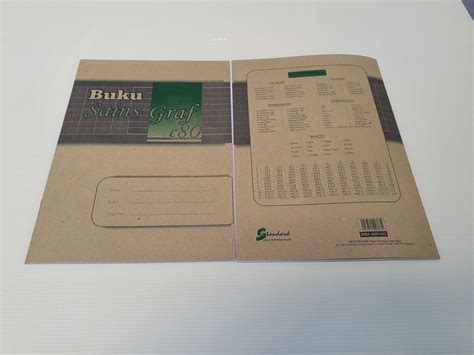A4 Exercise Book Buku Latihan Graph Book Science Graph Small Square 80pages