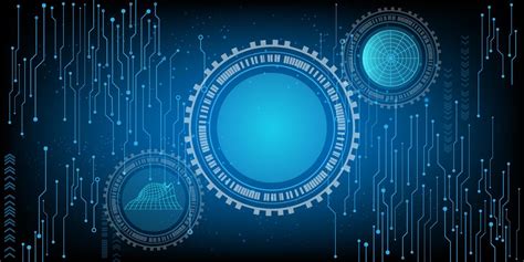 Circular Hud Connection With Circuit Board Futuristic Modern Website Background Or Cover Page