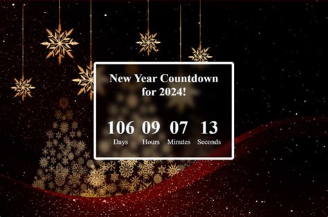 New Year Countdown Using Html Css And Javascript With Source Code